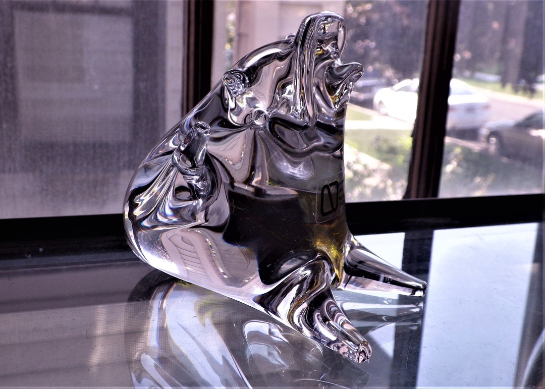 V Nason and Company Murano Hand Blown Bull Paperweight Sitting Bull ...