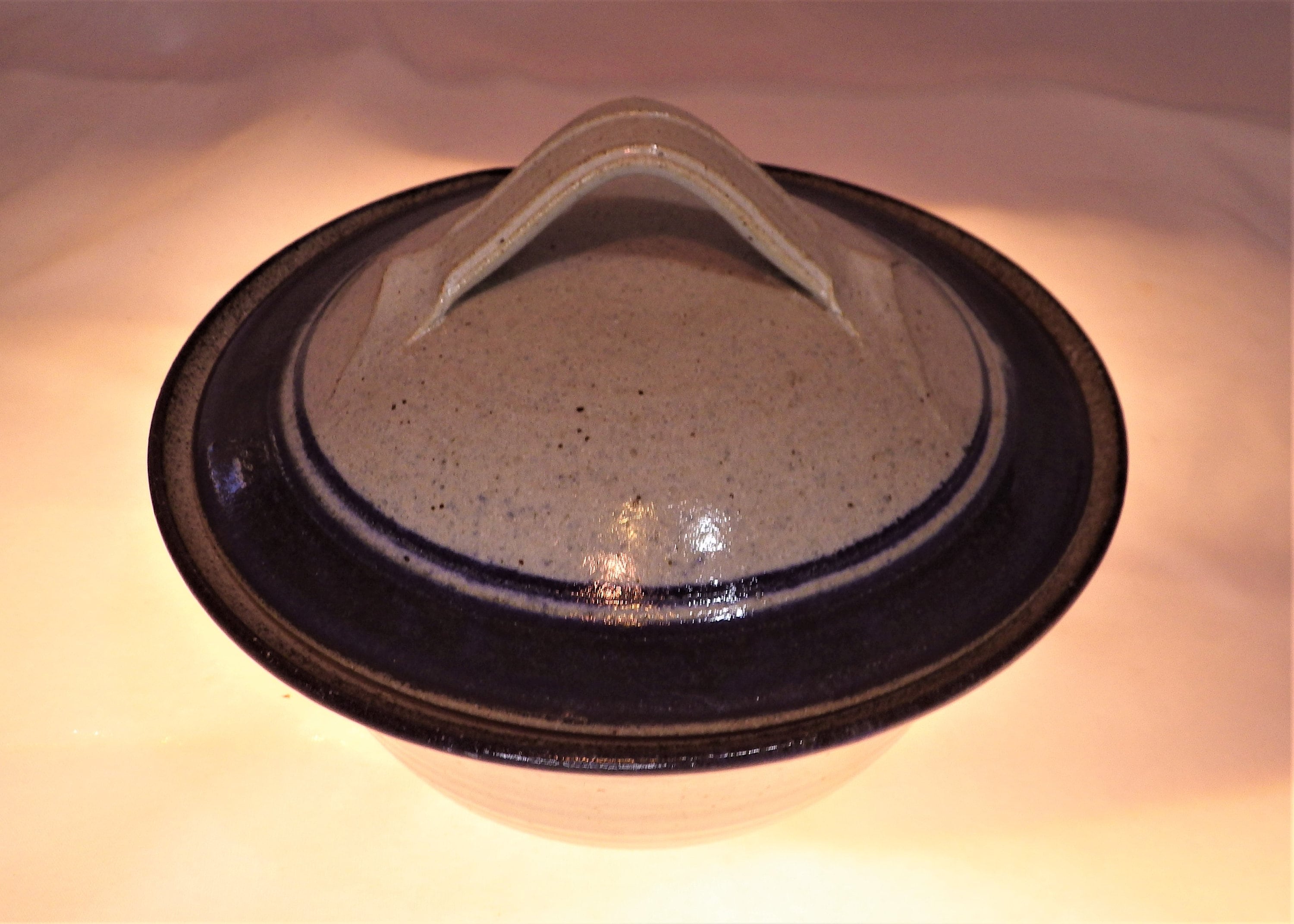 Signed Studio Pottery Bowl Casserole Pot Cassoulet Dish | Etsy