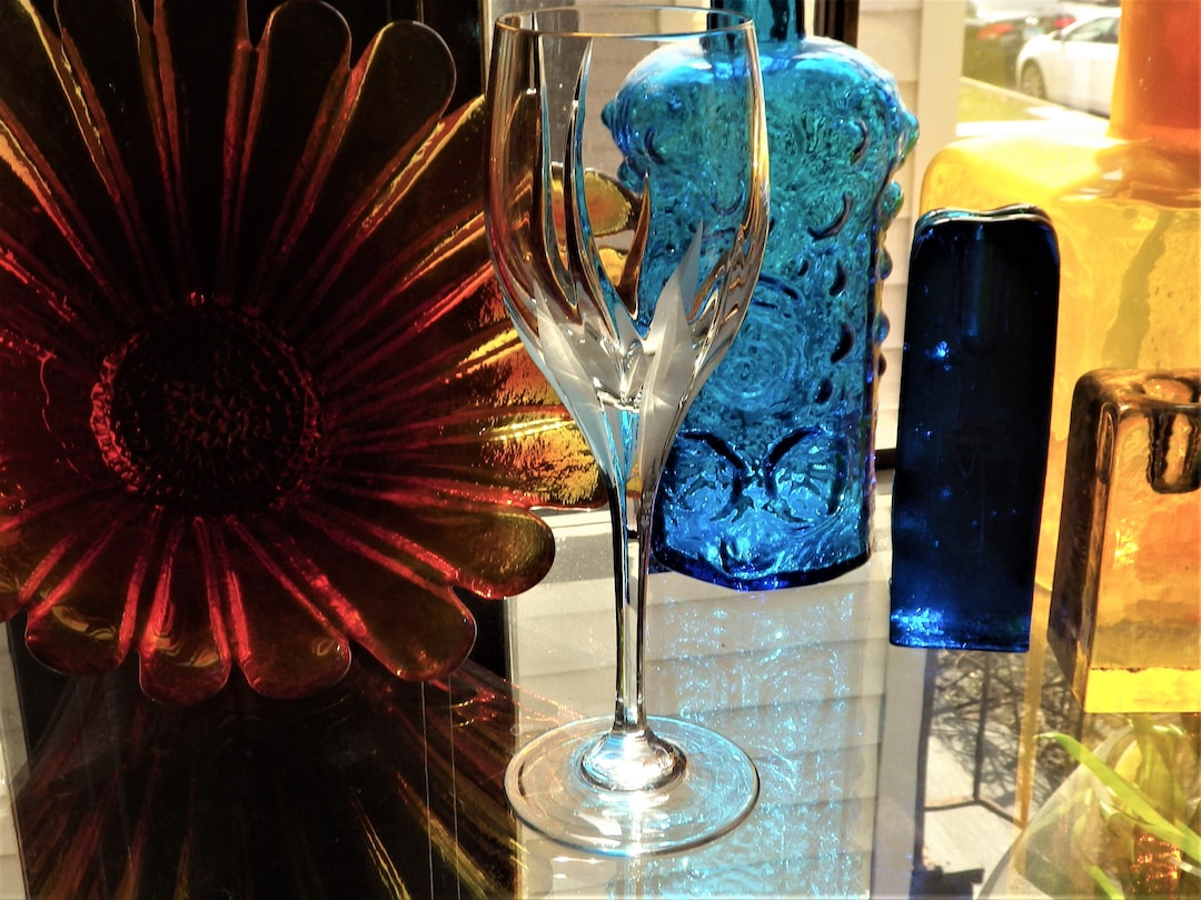 Mikasa Flame D'amore Water Goblet Vintage Bar Ware Fine Crystal ...