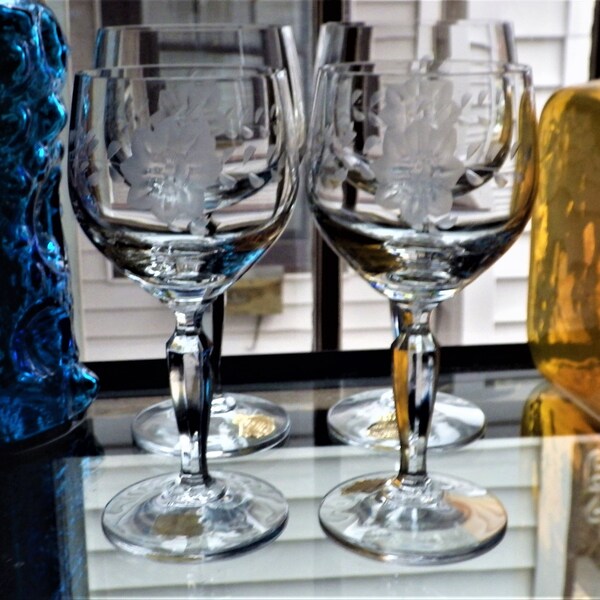 German Crystal Wine Glasses - Etsy