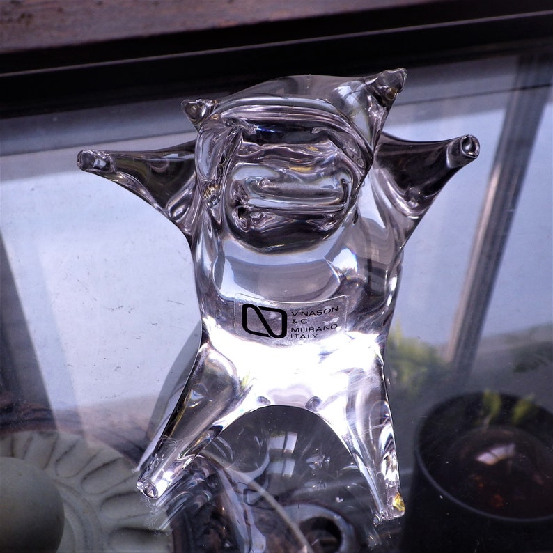 V Nason and Company Murano Hand Blown Bull Paperweight Sitting | Etsy