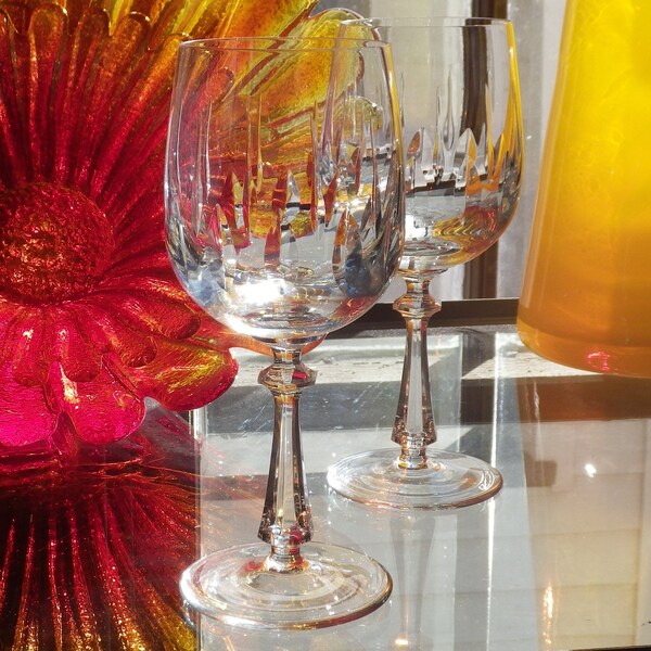 German Crystal Wine Glasses - Etsy