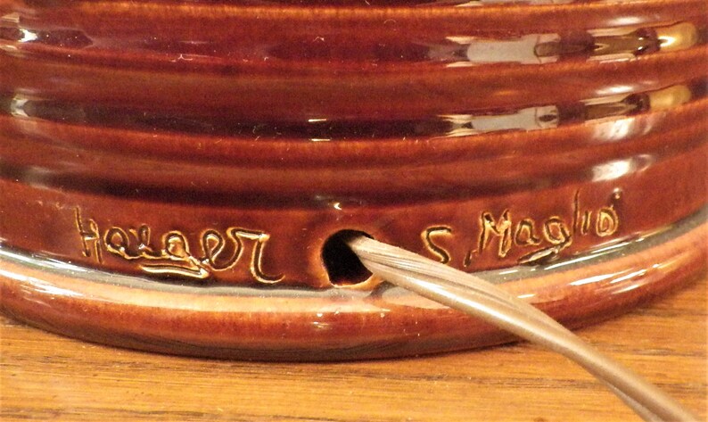 Sebastiano Maglio for Haeger Pottery Hand Thrown Table Lamp | Etsy