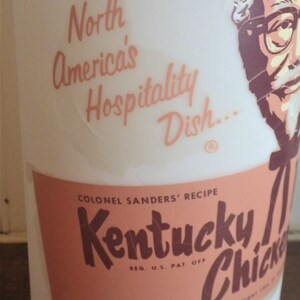 Vintage Kentucky Fried Chicken Pendant Lamp Shade KFC Memorabilia Free ...