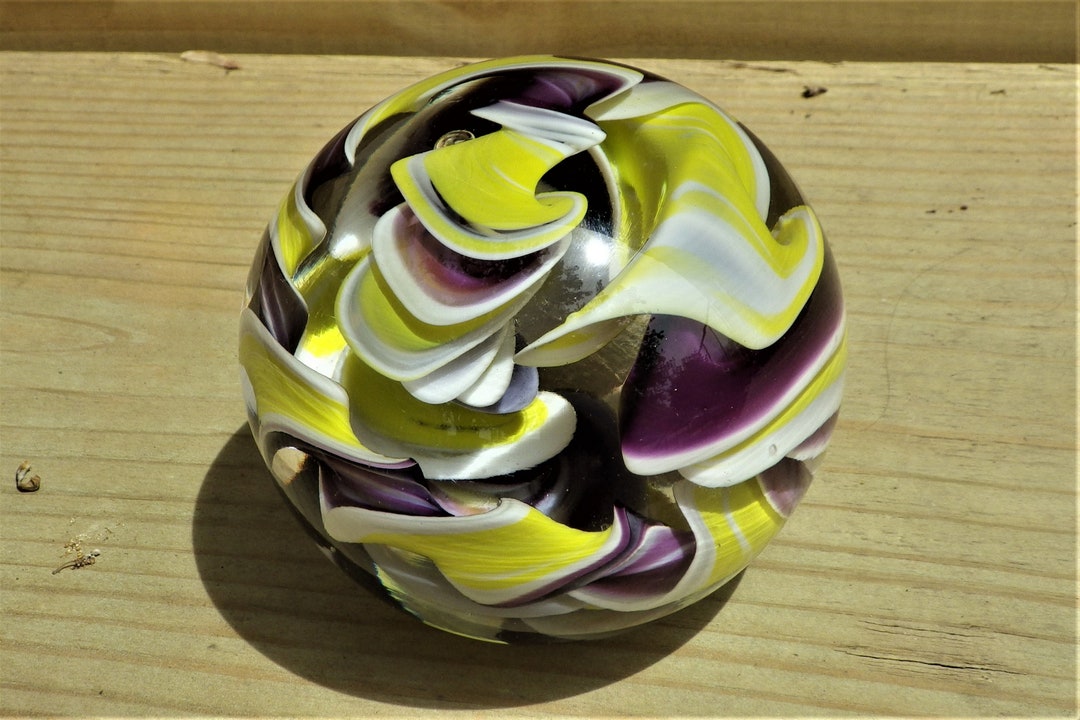 Studio Art Glass Magnum Paperweight Andrew Noga Signed NOGA - Etsy