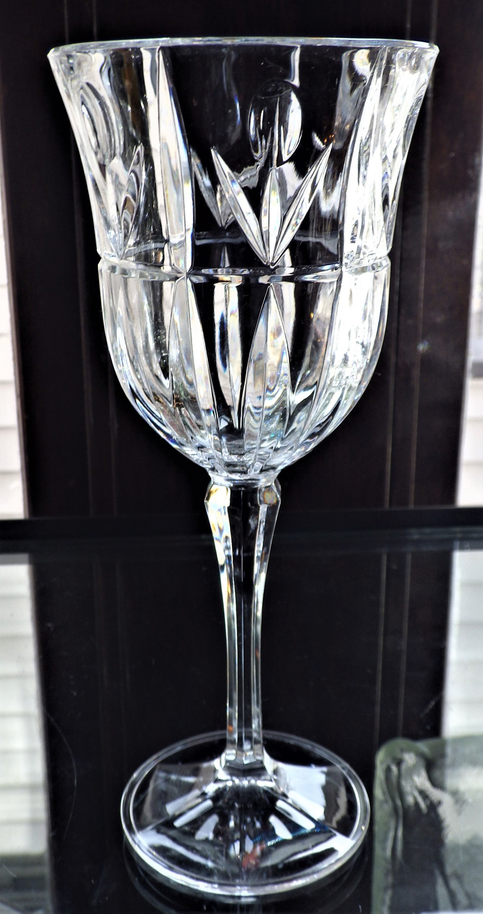 Tulip Garden by Block Crystal Vintage Bar Ware 8 1/4 Inch Tall Water ...