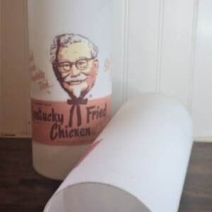 Vintage Kentucky Fried Chicken Pendant Lamp Shade KFC Memorabilia Free ...