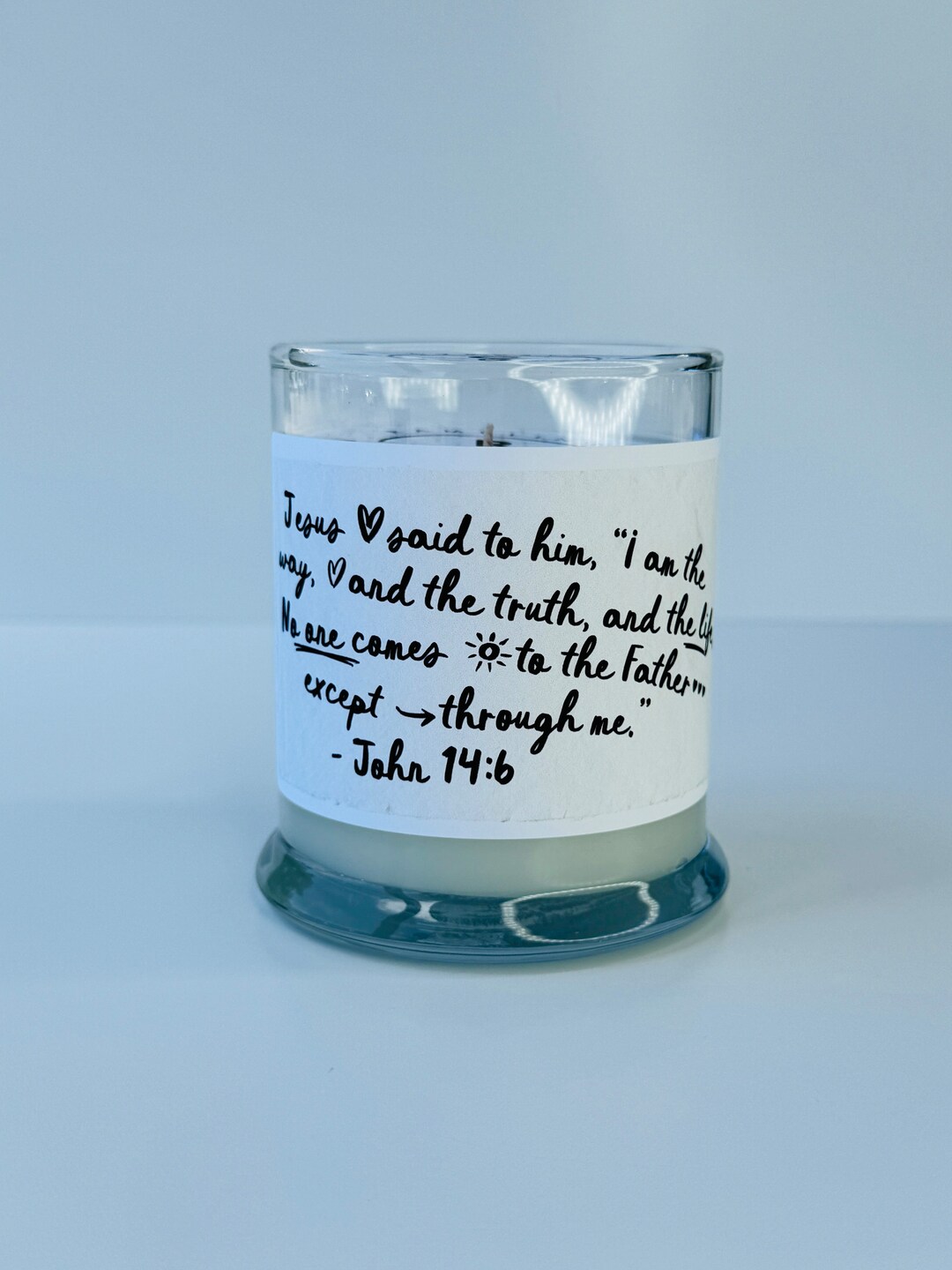 Bible Verse Candle - John 14:6 | Soy Coconut Wax Blend | Hand Poured ...