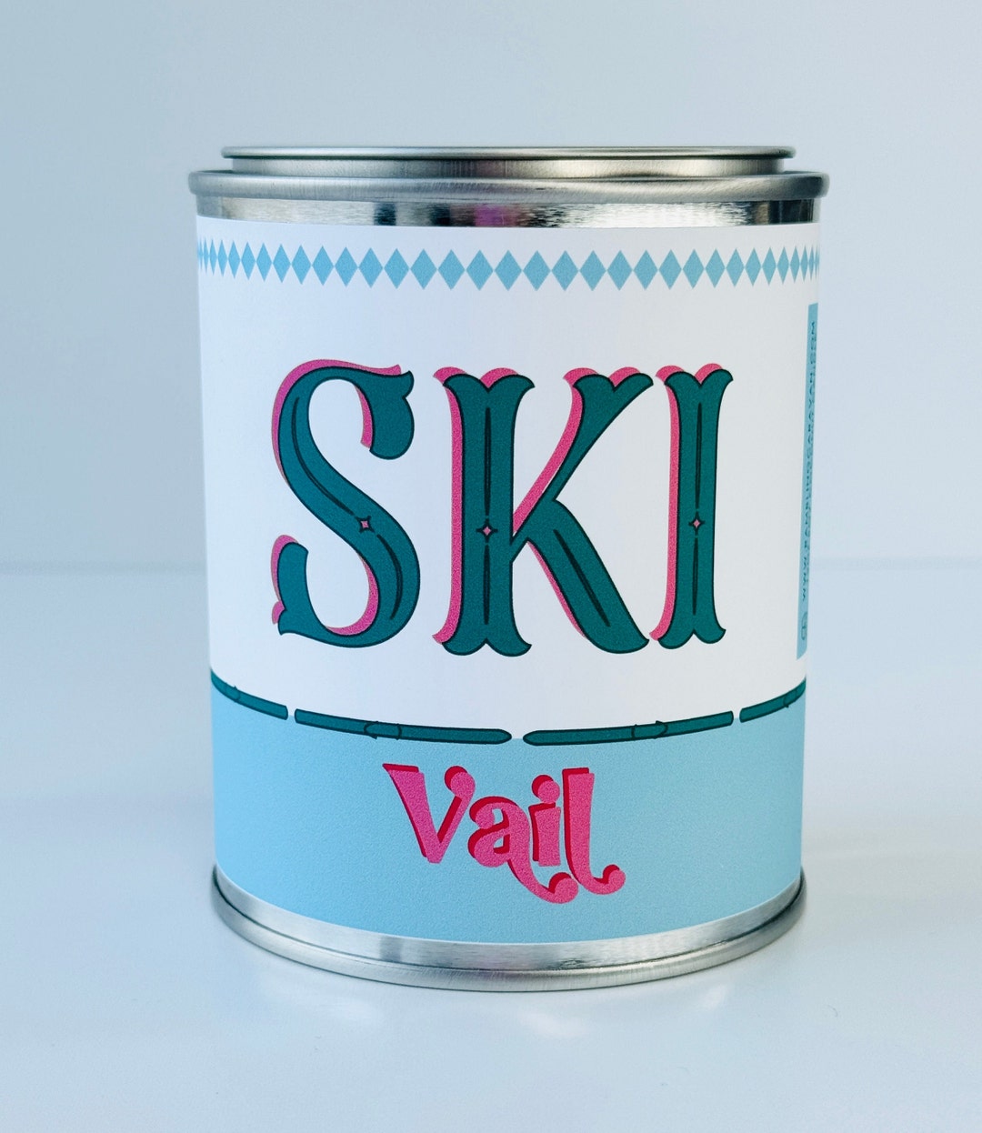 Ski Vail - Paint Tin Candle - Etsy