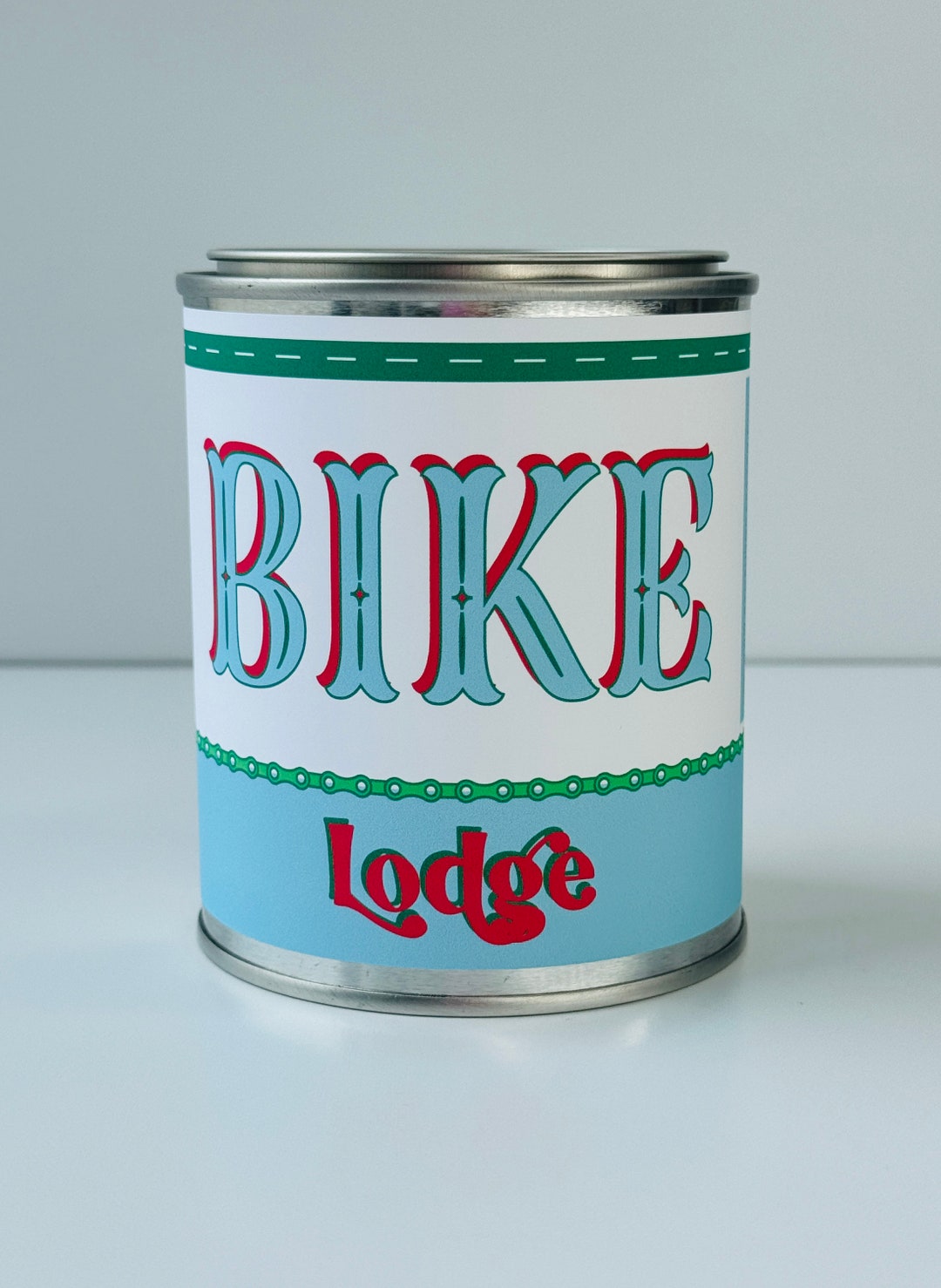 Bike Lodge - Paint Tin Candle - Etsy