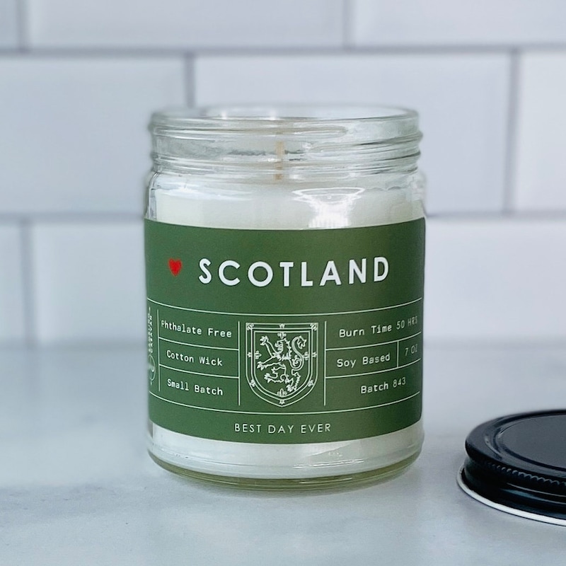 Small Scottish Candle - Etsy UK