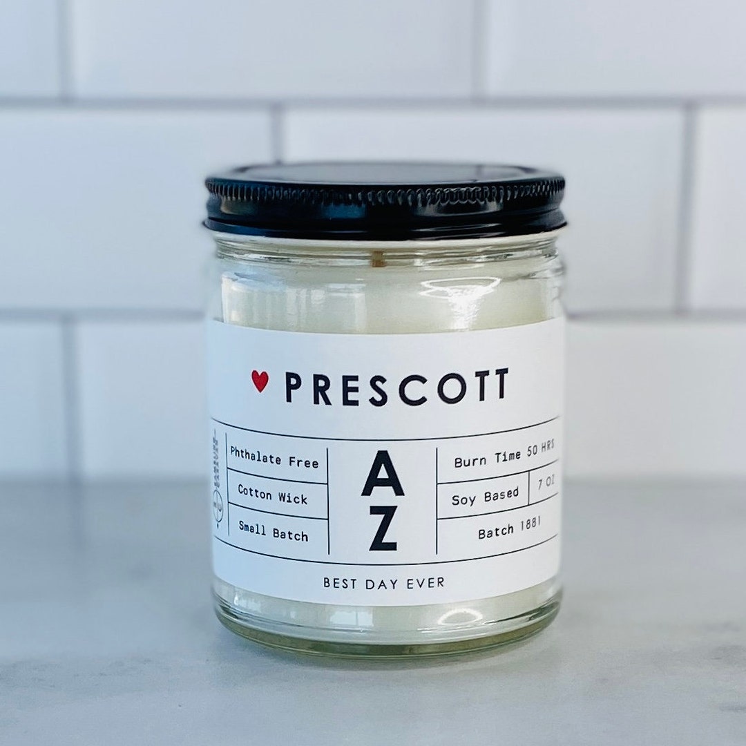 Prescott, Arizona Candle | Soy Coconut Blend | Hand Poured | Small ...