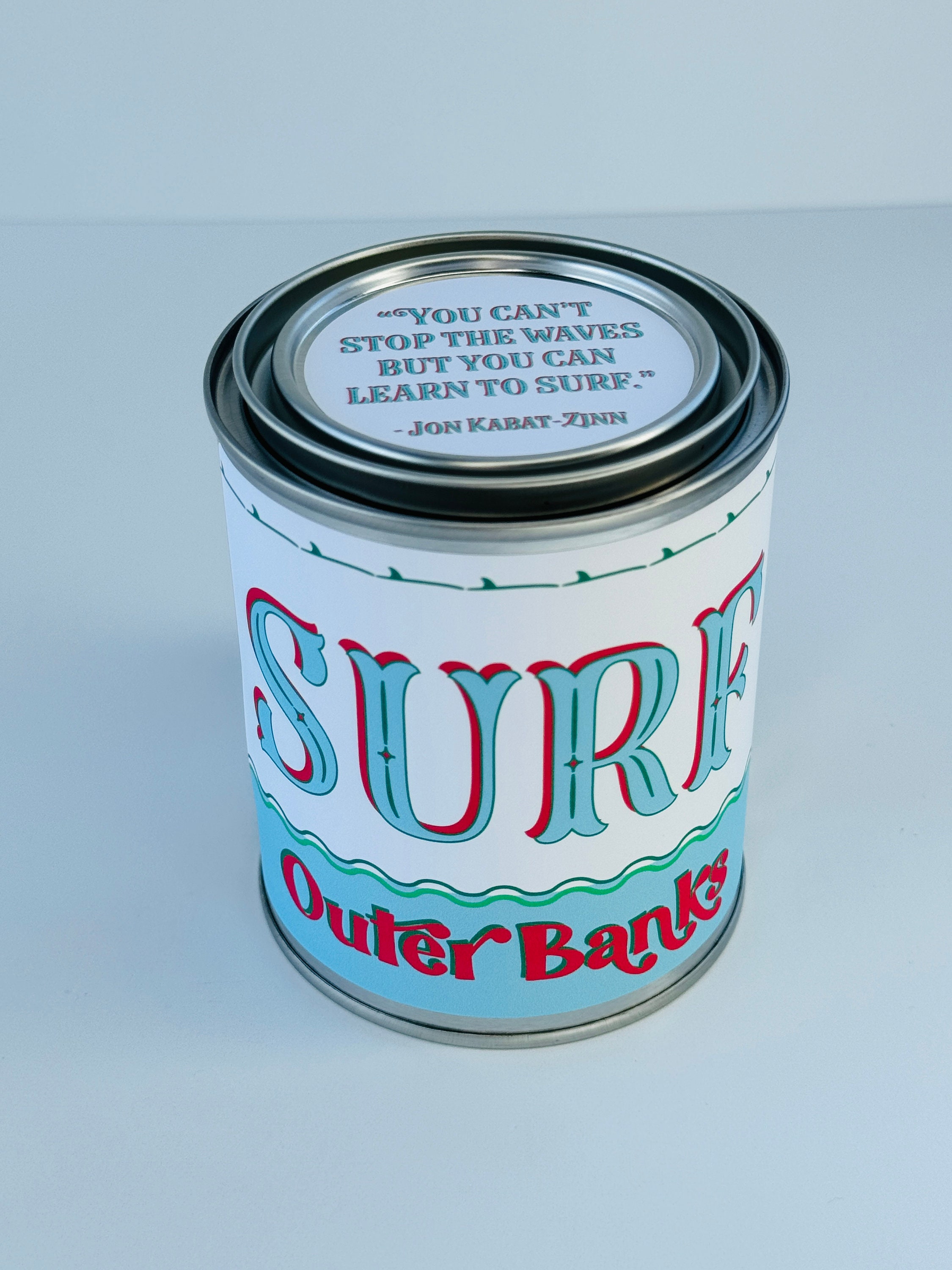 Surf Outer Banks - Paint Tin Candle - Etsy
