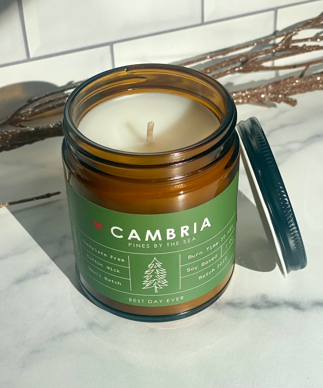 Cambria, CA Candle | Soy Coconut Blend | Hand Poured | Small Batch | - Etsy