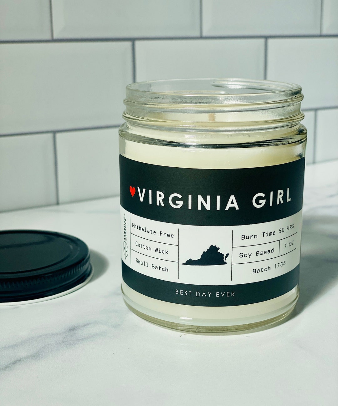 Virginia Girl Candle | Soy Coconut Blend | Hand Poured | Small Batch ...