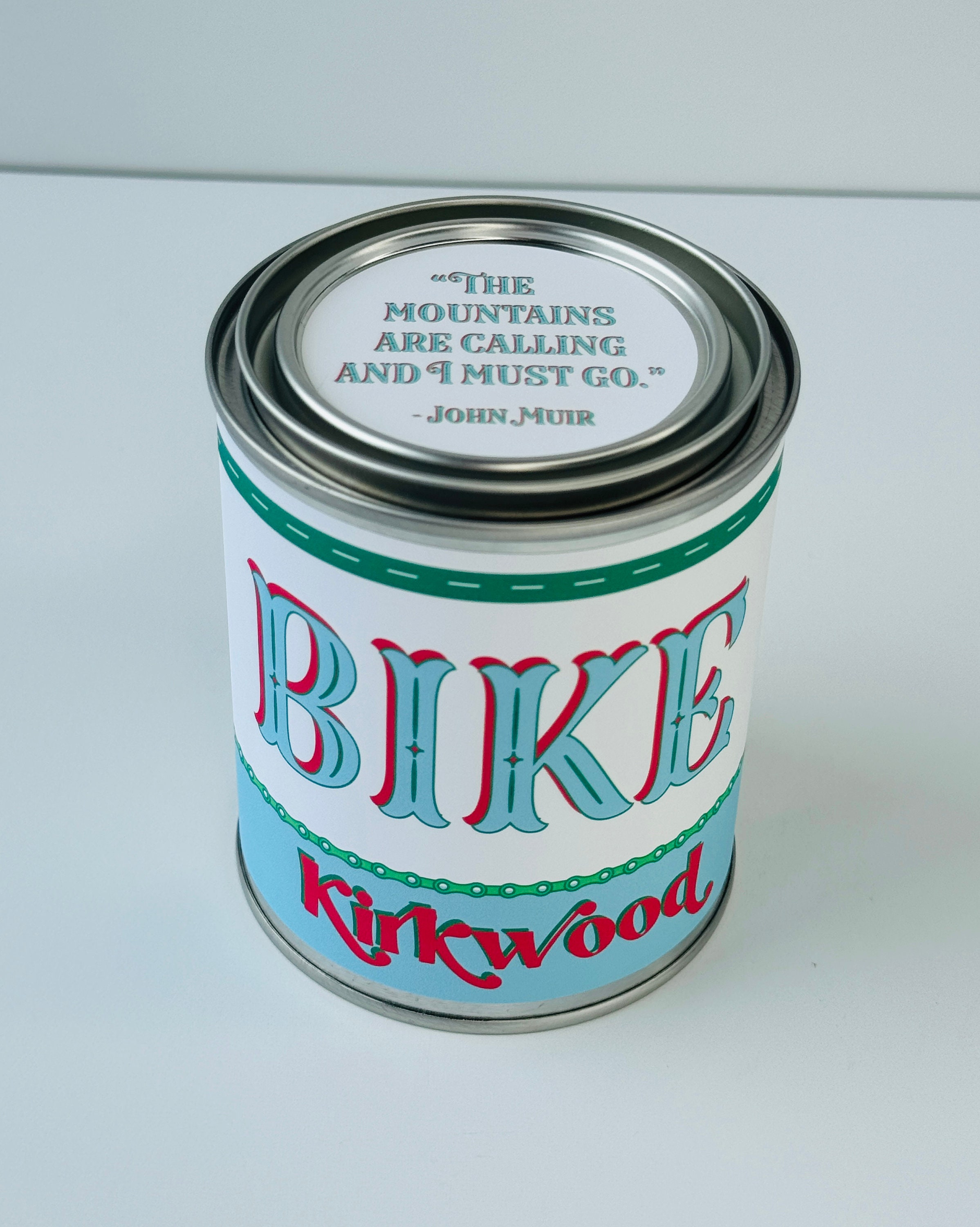 Bike Kirkwood - Paint Tin Candle - Etsy