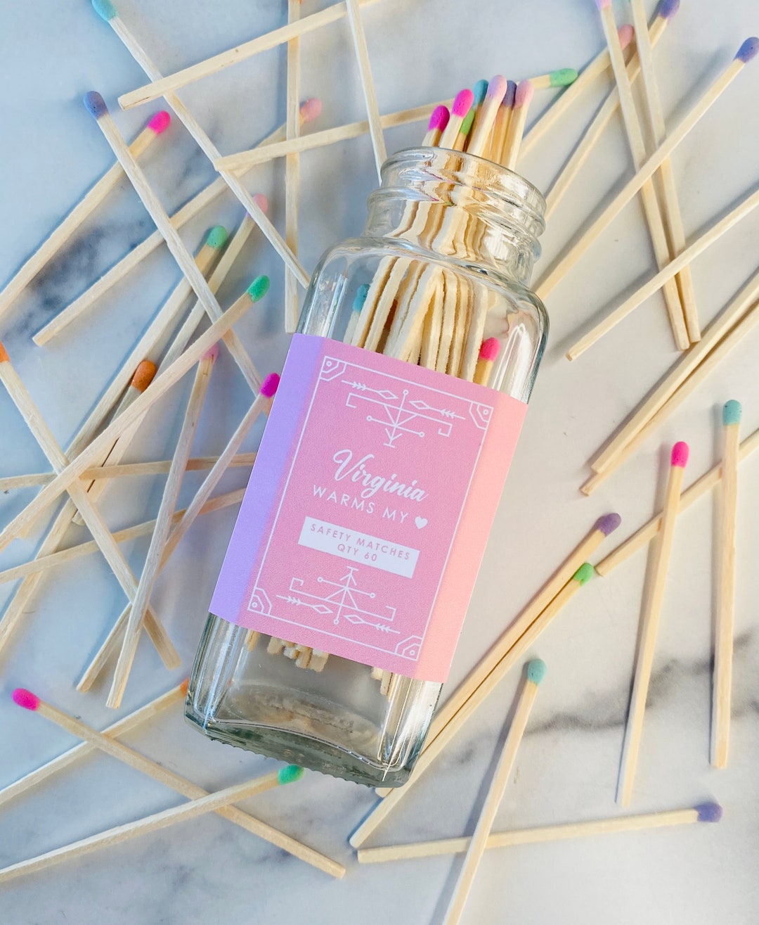 Virginia Safety Matches - Virginia Warms My Heart - Etsy