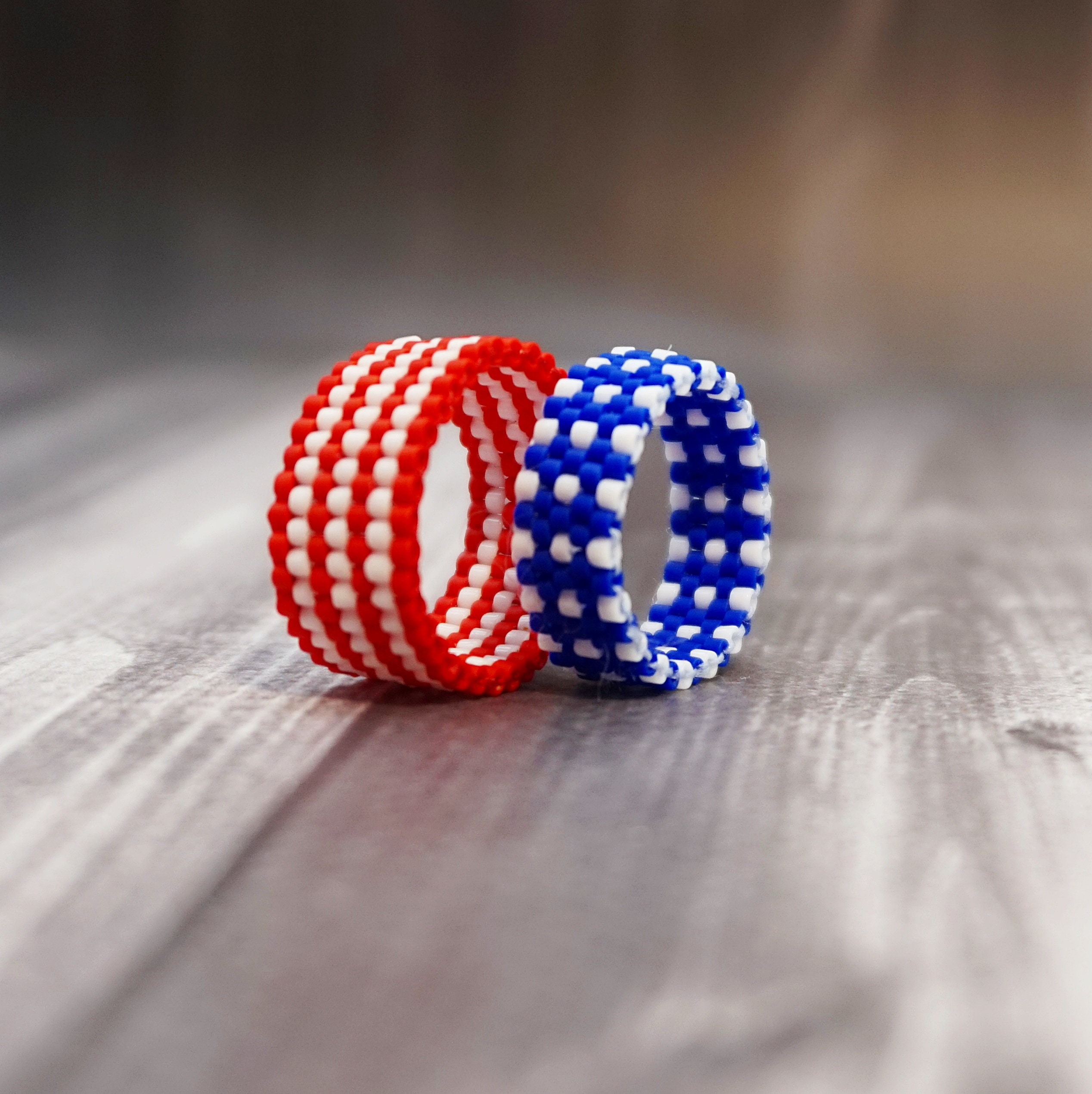American Flag Ring USA Flag Matching Rings US Patriotic - Etsy