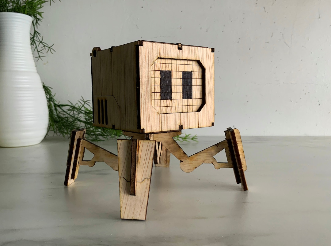 MOODBOT - Laser Cut Dxf/eps/pdf File 3D Robot Figure With Customable ...