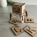 MOODBOT - Laser Cut Dxf/eps/pdf File 3D Robot Figure With Customable ...