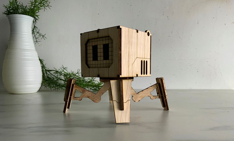 MOODBOT - Laser Cut Dxf/eps/pdf File 3D Robot Figure With Customable ...