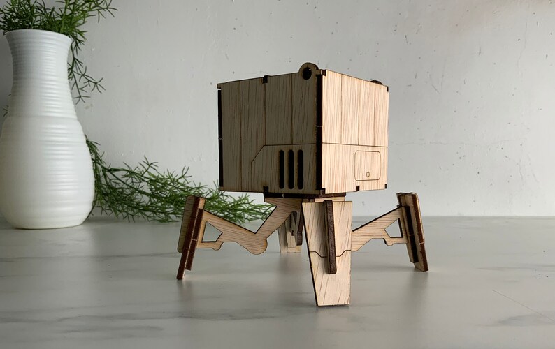 MOODBOT - Laser Cut Dxf/eps/pdf File 3D Robot Figure With Customable ...