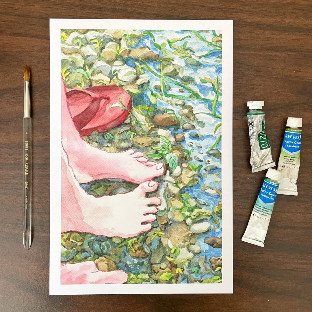 Summer Feet - Art Print - Etsy