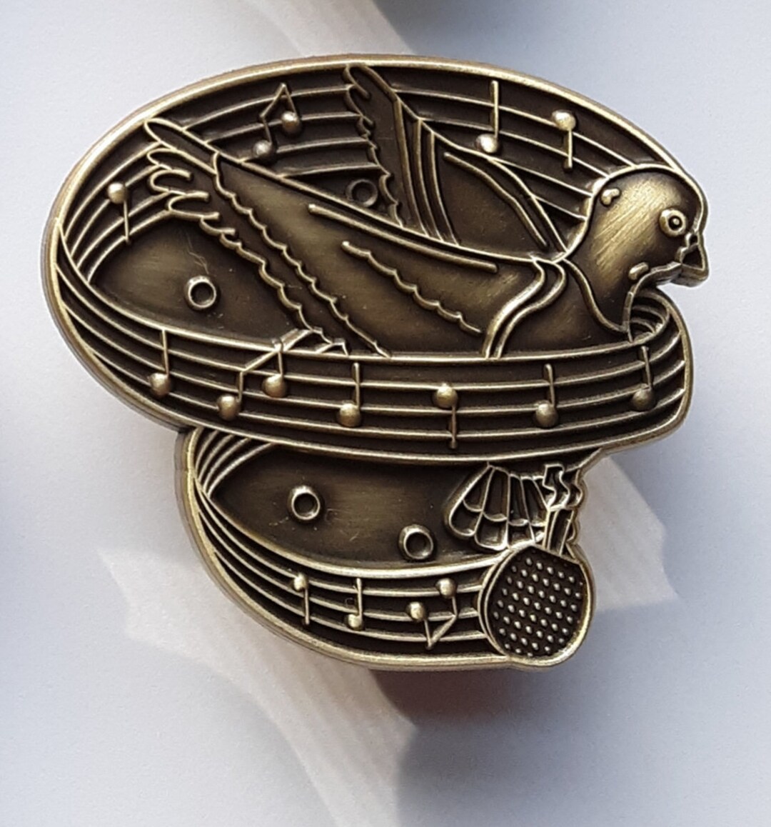 3D Pigeon Notes * Antique Gold Raw - Etsy