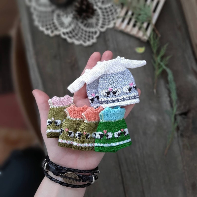 Cute lamb dress for ob11 Kelly. Sheep outfit for obitsu 11 | Etsy