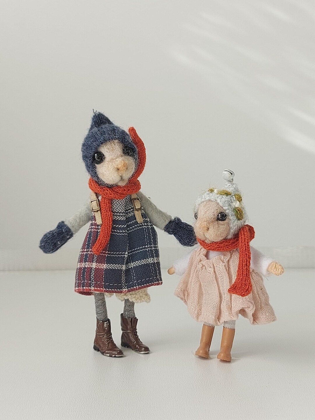 5 Styles Cozy Fall Scarves for Rebecca's Felt Mouse. Scarf for Felt ...