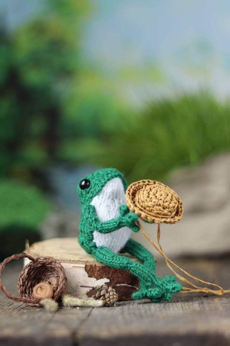 Green Knit Frog From Tiktok. Soft Whimsical Toad. Hippie - Etsy