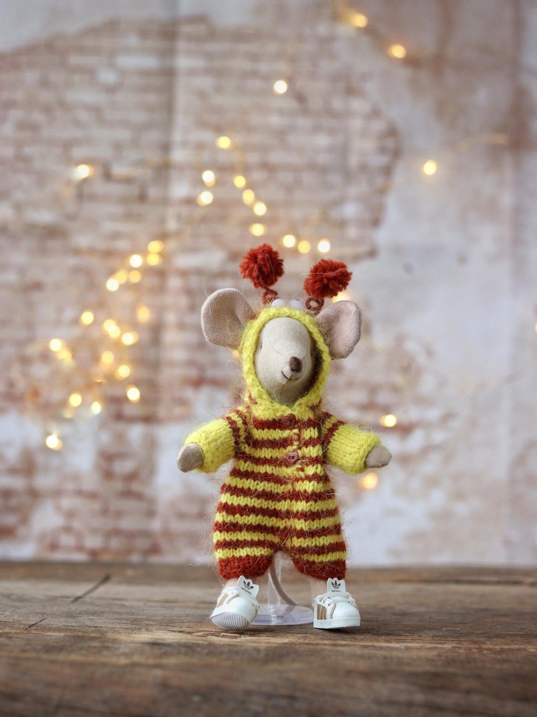 Handmade Bumble Bee Onesie: Maileg Big Sister/brother Mouse Costume - Etsy