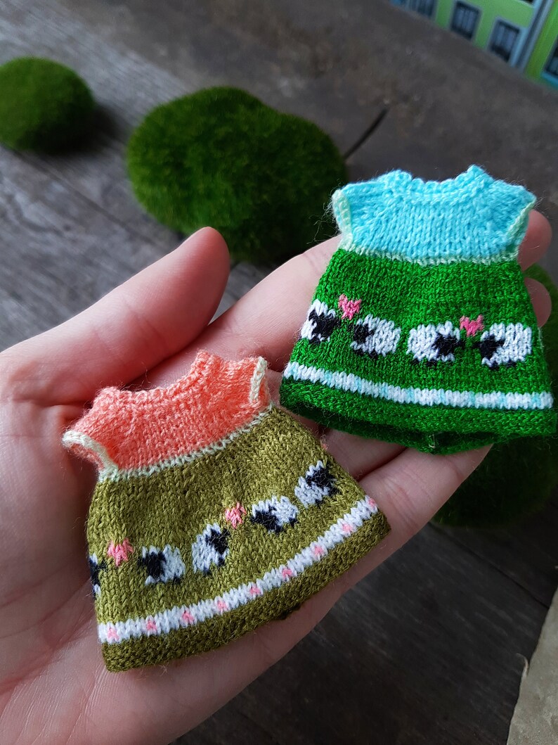 Cute lamb dress for ob11 Kelly. Sheep outfit for obitsu 11 | Etsy