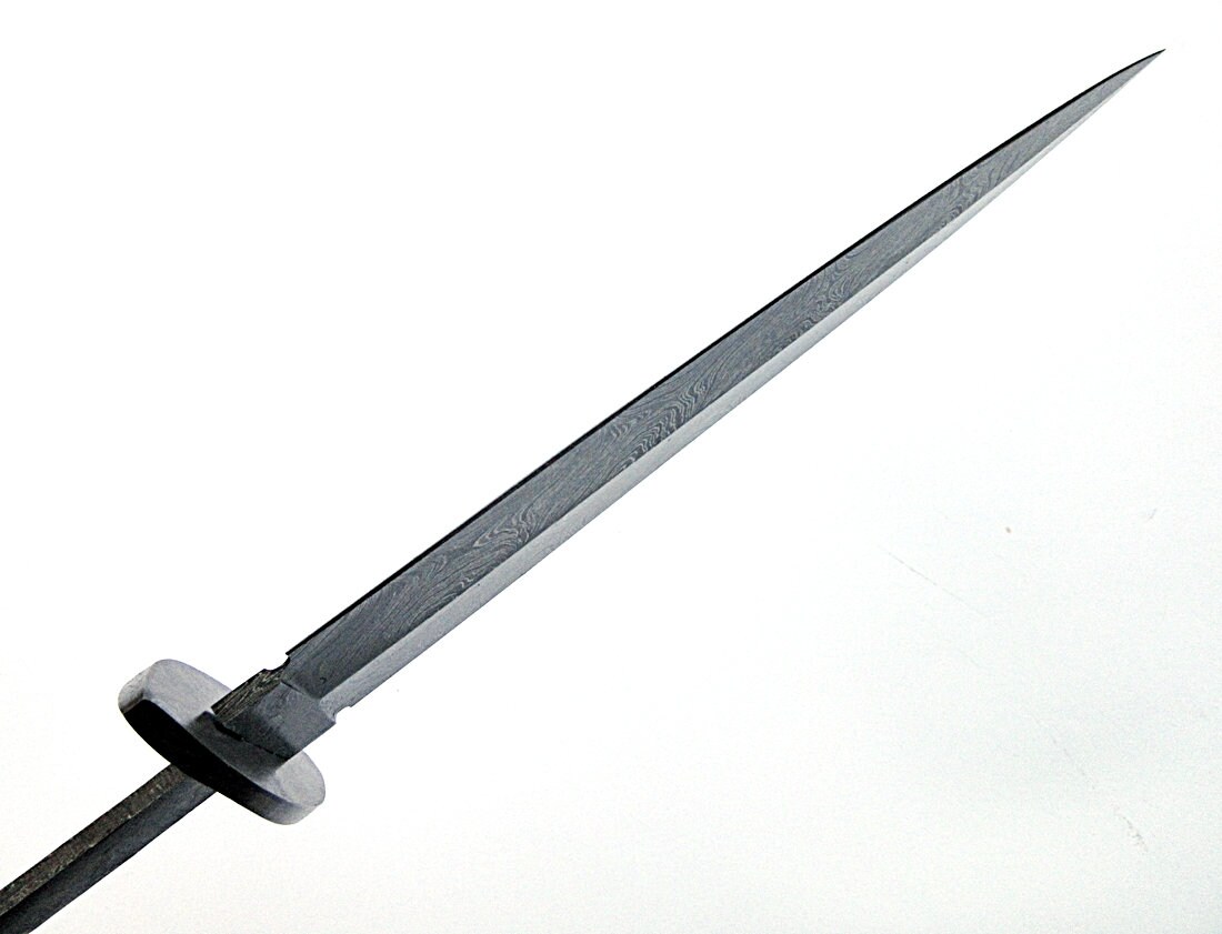 BB-16 Handmade Damascus Steel 15 Inches Full Tang Dagger Blank | Etsy