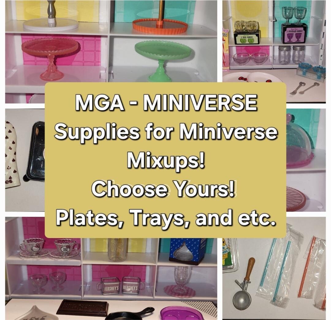 Make It Miniverse - (you Choose) - Dishes, Trays, and Stands - Etsy