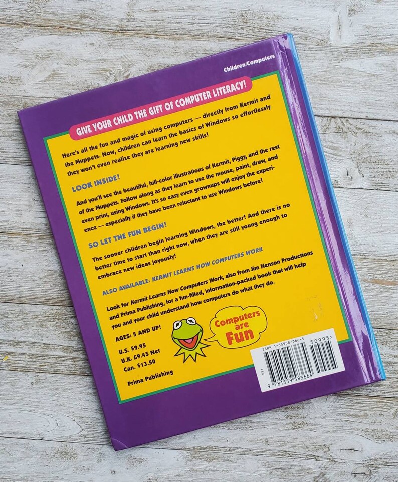 Kermit Learns Windows A Muppet Computer Book 1993 - Etsy