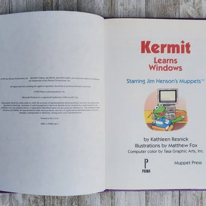 Kermit Learns Windows A Muppet Computer Book 1993 - Etsy
