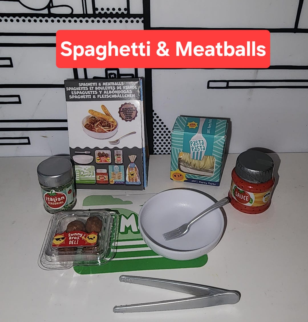 Spaghetti & Meatballs - Diner 3 - Ultra Rare - MGA - Make It Miniverse ...