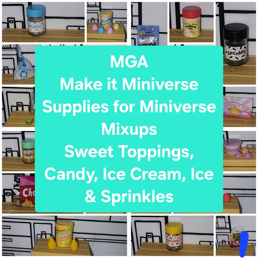 Make It Miniverse - (you Choose) Sweet Toppings, Candy, Ice Cream, Ice ...