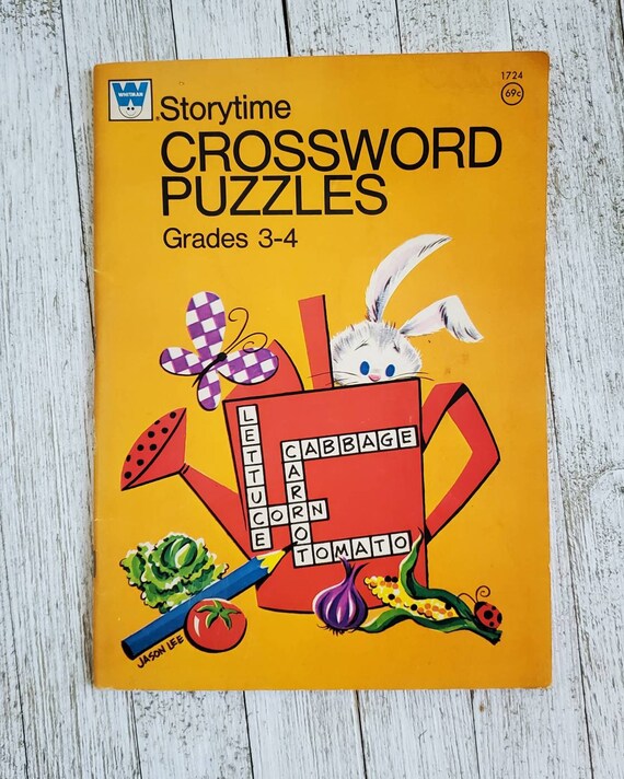 Storytime Crossword Puzzles Grades 3-4 Whitman Unused - Etsy