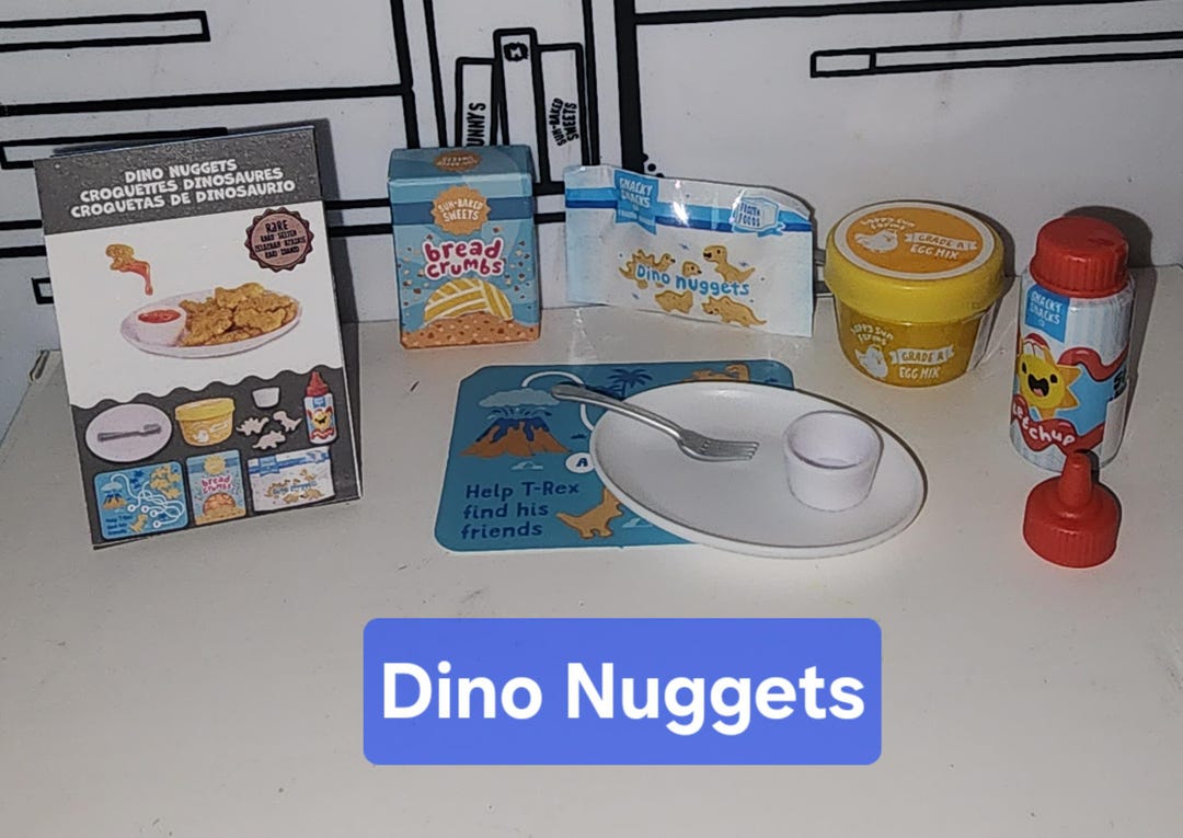 Dino Nuggets - Diner 3 - Rare - MGA - Make It Miniverse - Hard to Find ...