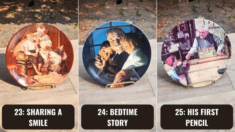 Norman Rockwell Vintage Plates - Choose One - Etsy
