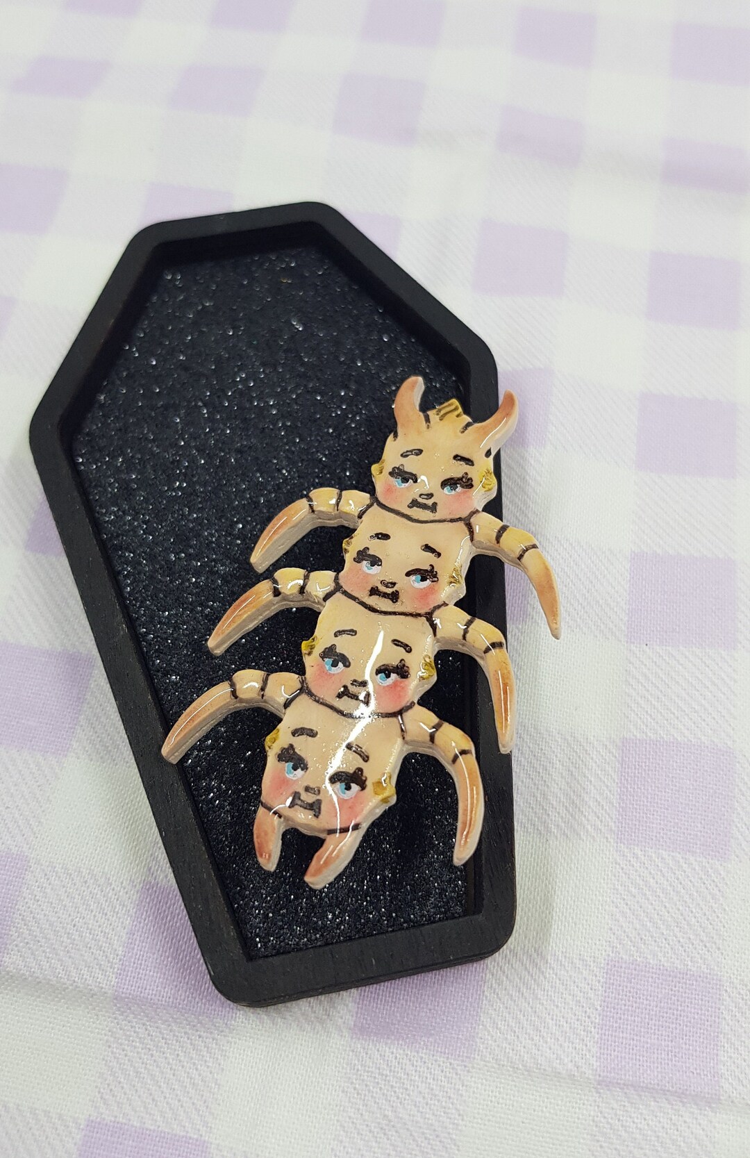 Kewpie Doll Centipede Pin/kewpie Doll/bug Pin/polymer Clay Accessories ...