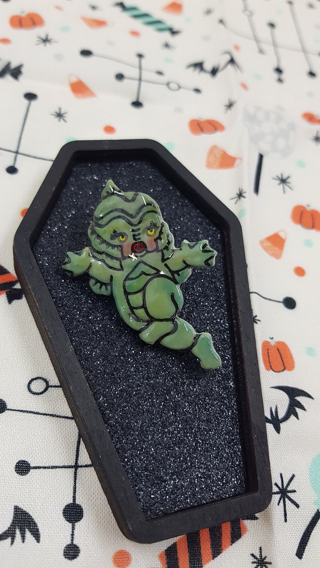 Kewpie Doll Lagoon Creature Pin/kewpie Doll/movie Monster Pin/polymer ...