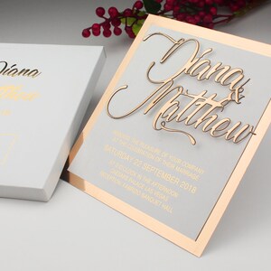 Unique Gold Wedding Invitations, Hot Foil Personalized Invitations ...