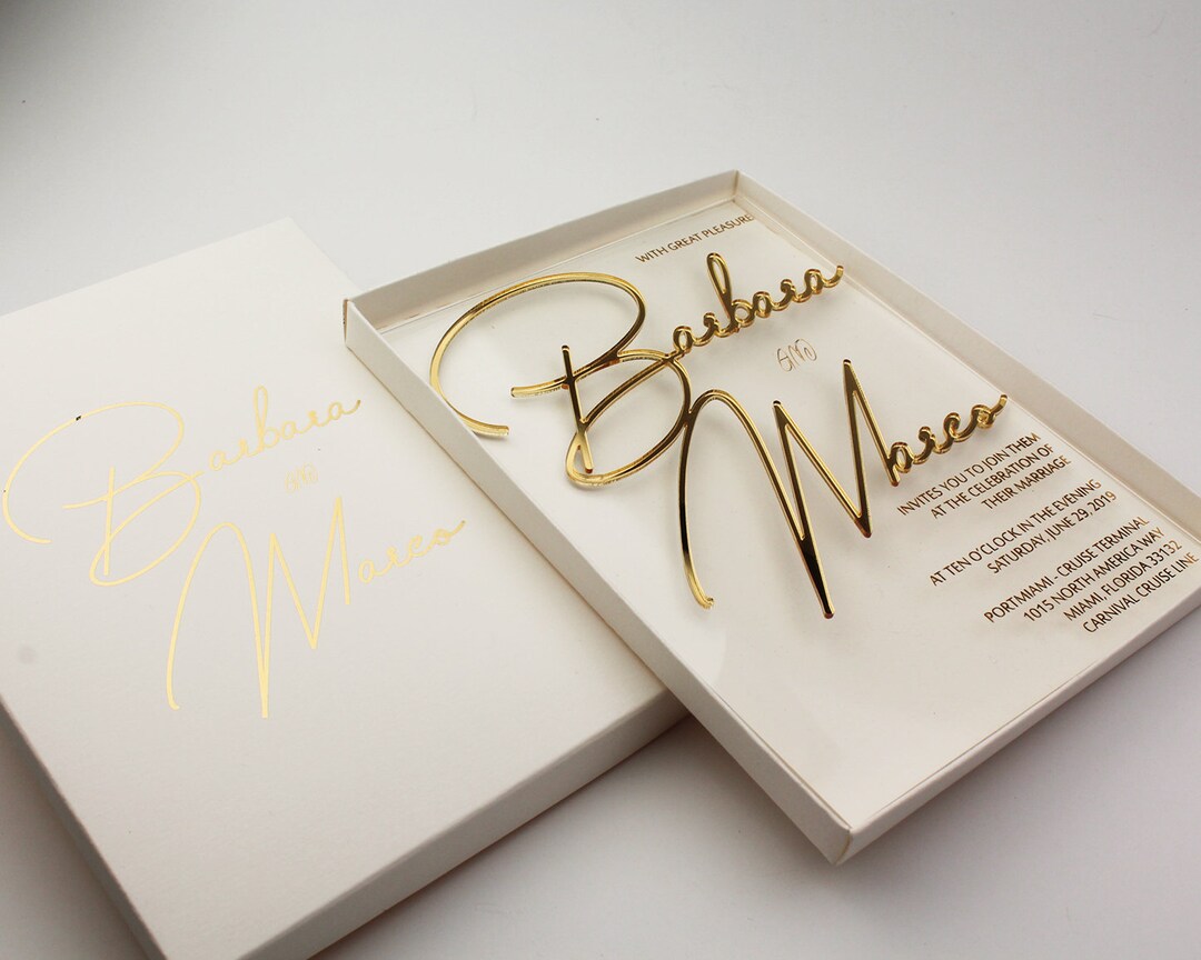 Transparent Acrylic Invitation, Clear Wedding Invitation, Transparent ...