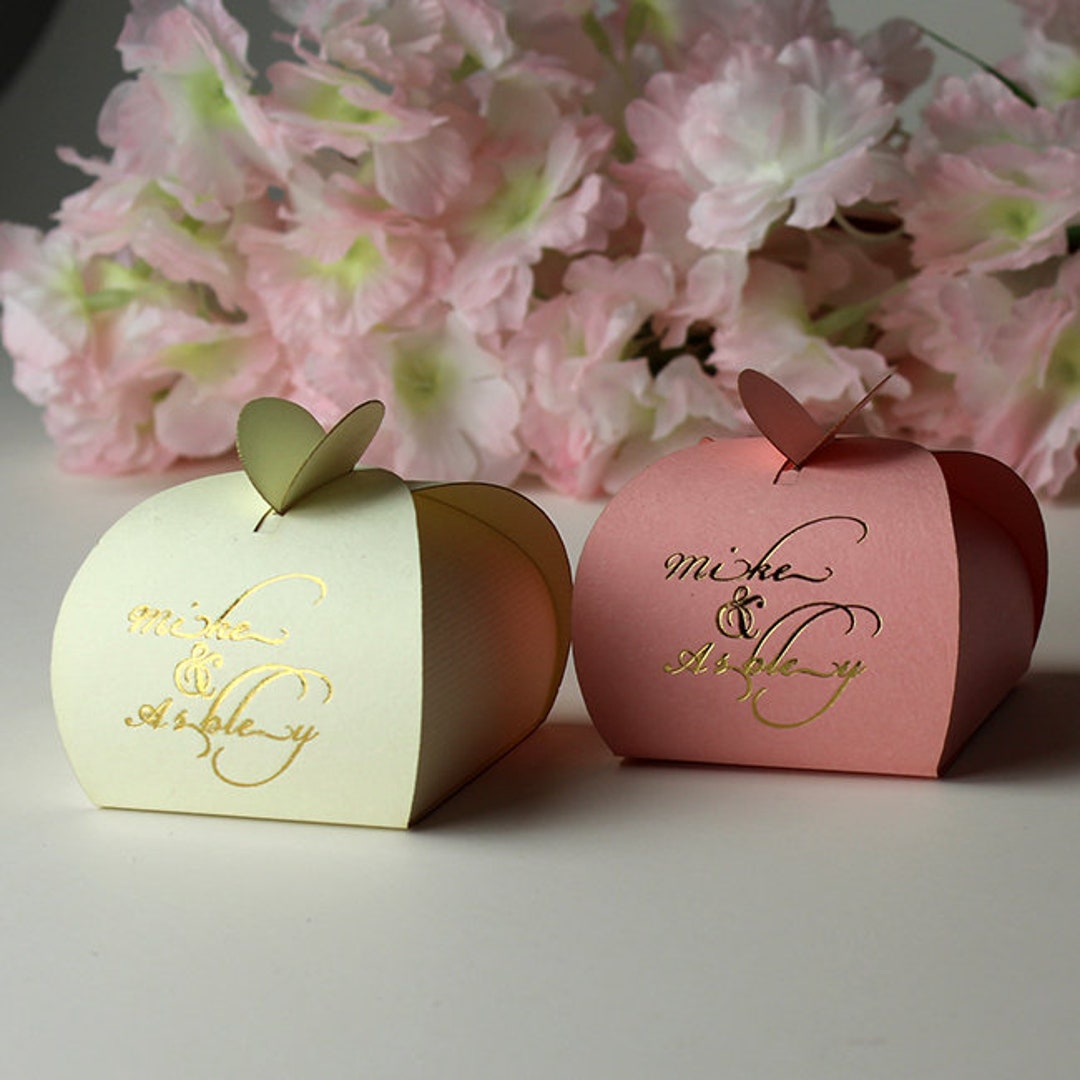 Pink Custom Party Favor Box, Wedding Favor Boxes, Wedding Favor Box ...