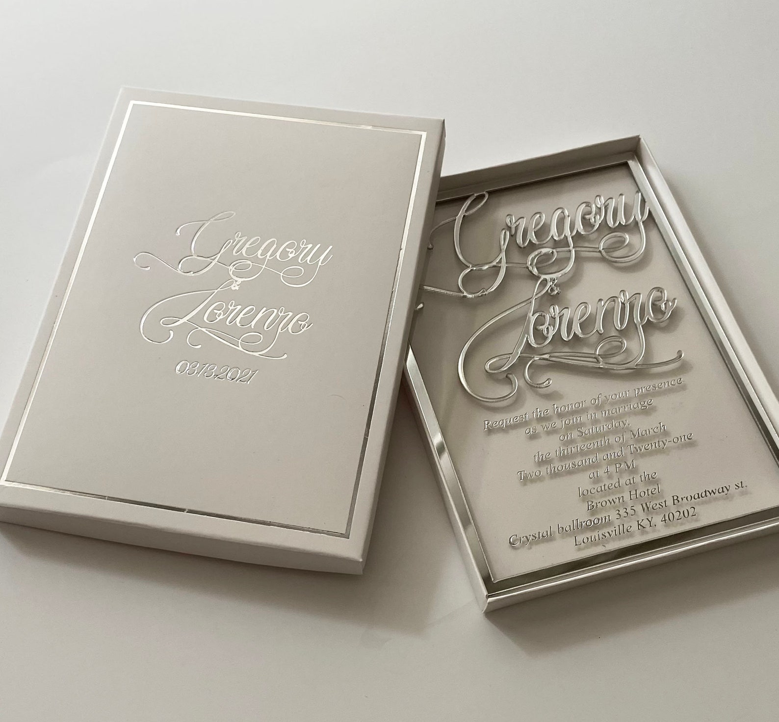 Transparent Invitation Clear Invitation Wedding Luxury | Etsy