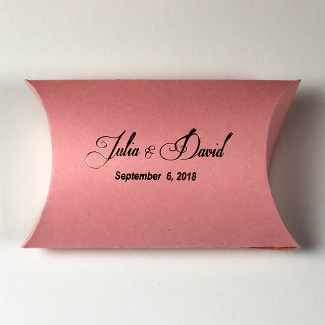 Pillow Foil Favor Box Personalized Candy Box Candy Favour | Etsy