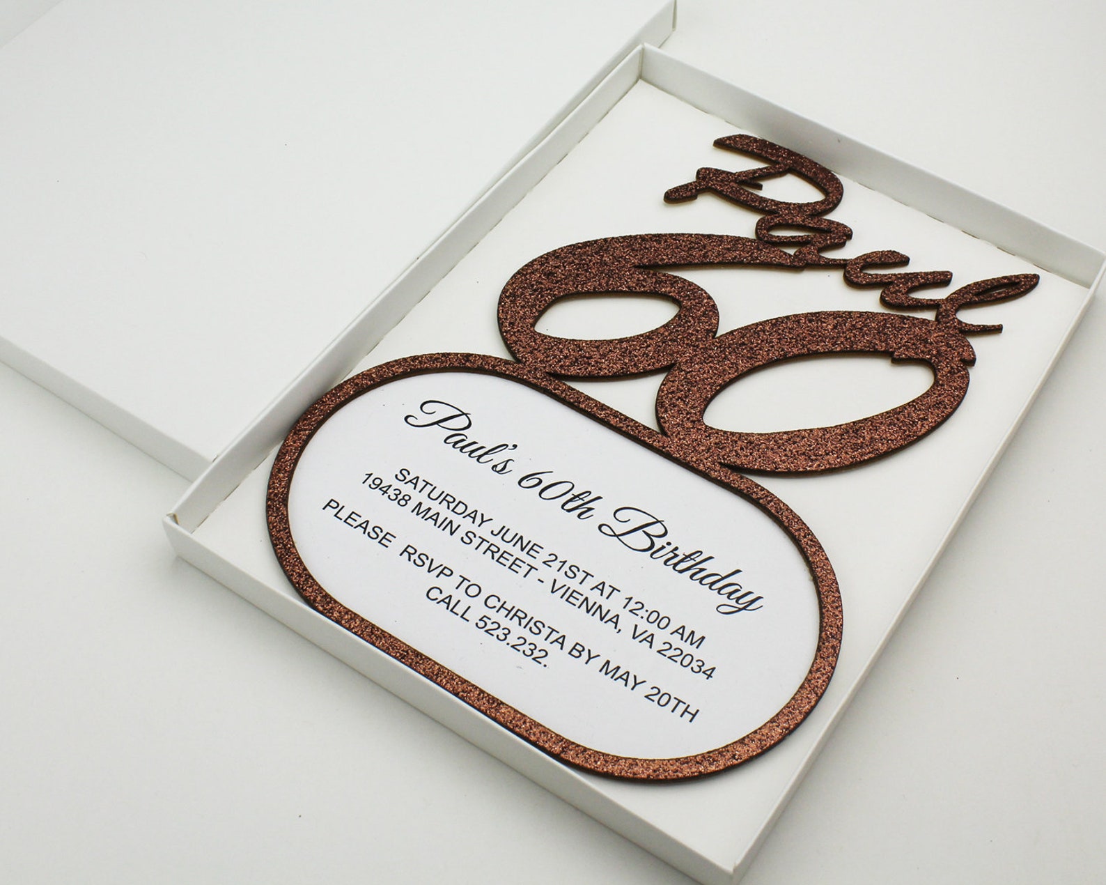 Personalized 60th Birthday Card 60th Card Age 60 Card - Etsy